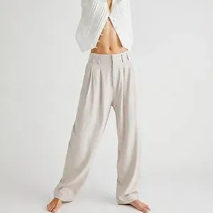 Free People | Pants & Jumpsuits | Nwot Free People Calla Pleated ...